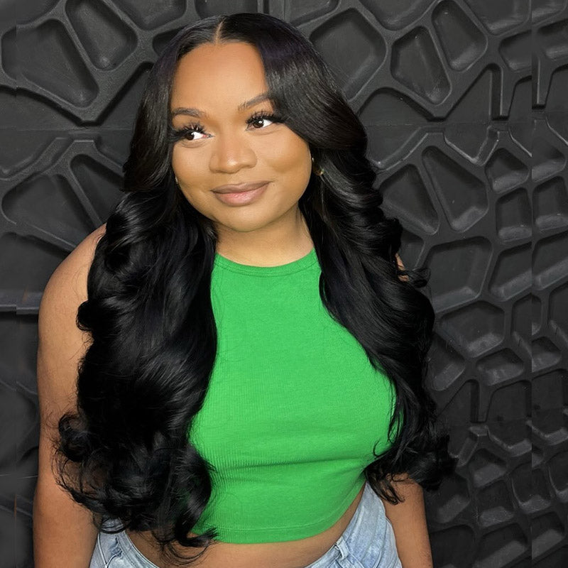 Soul Lady Long Body Wave 6x4 HD Lace Front Wigs Real Virgin Human Hair ...