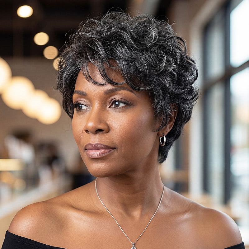 Short Senior Wigs – 100% Human Hair, Natural & Comfortable Styles ...
